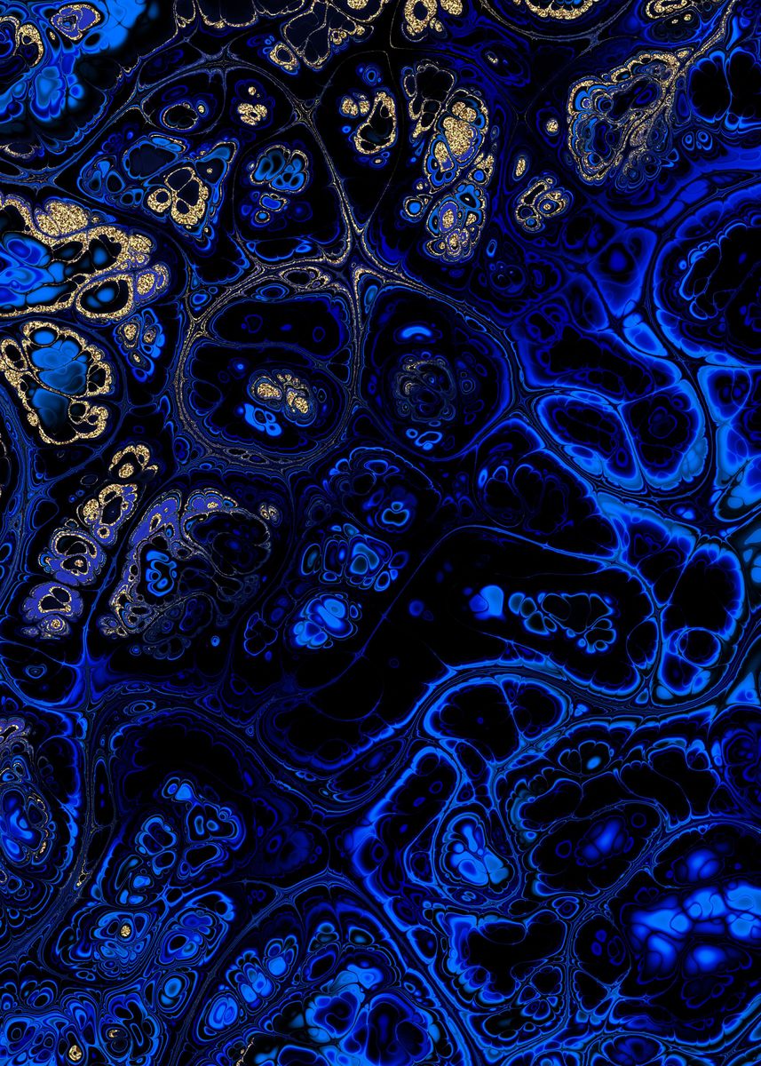 'Lazurite Gold Texture 11' Poster, picture, metal print, paint by Aloke ...