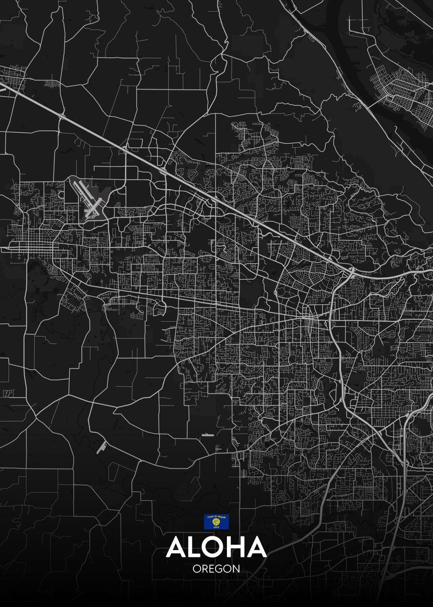 'Aloha OR' Poster, picture, metal print, paint by IMR Designs | Displate