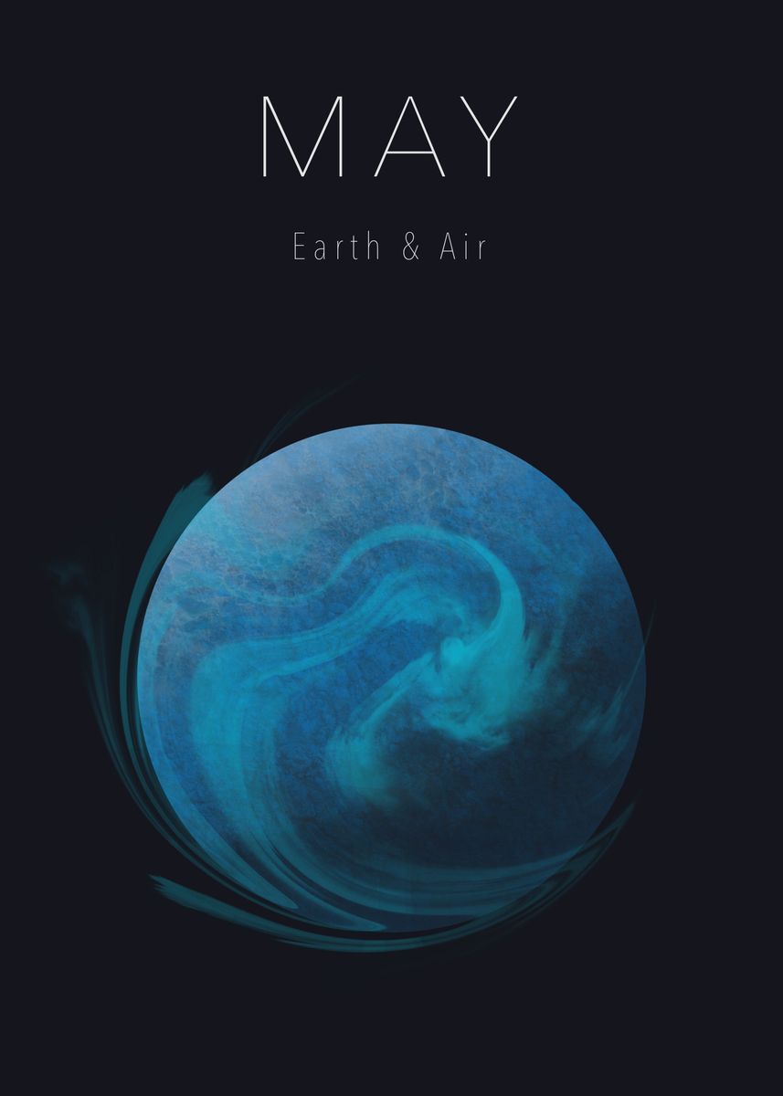 'Planet MAY' Poster, picture, metal print, paint by NDV | Displate
