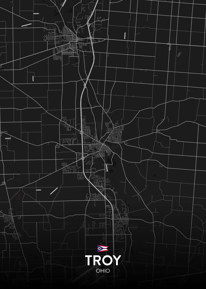 'Troy OH' Poster by IMR Designs | Displate