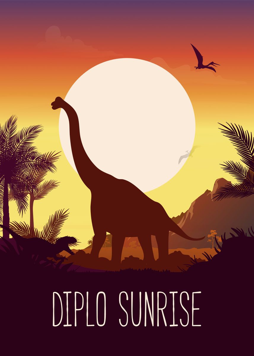 'Diplo sunrise' Poster, picture, metal print, paint by Jack | Displate