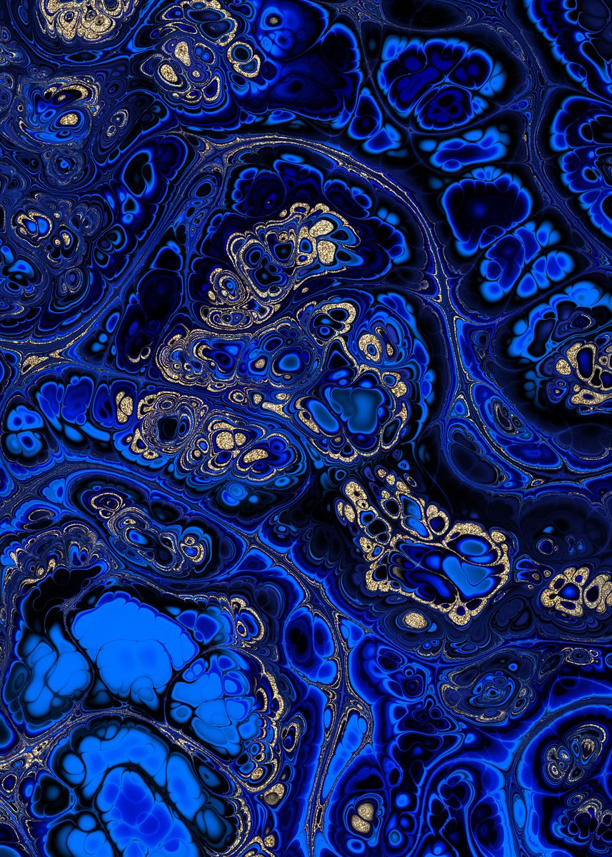 'Lazurite Gold Texture 05' Poster, picture, metal print, paint by Aloke ...