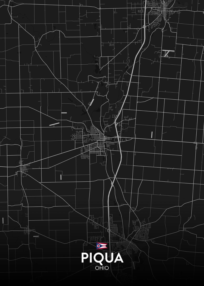 'Piqua OH' Poster by IMR Designs | Displate