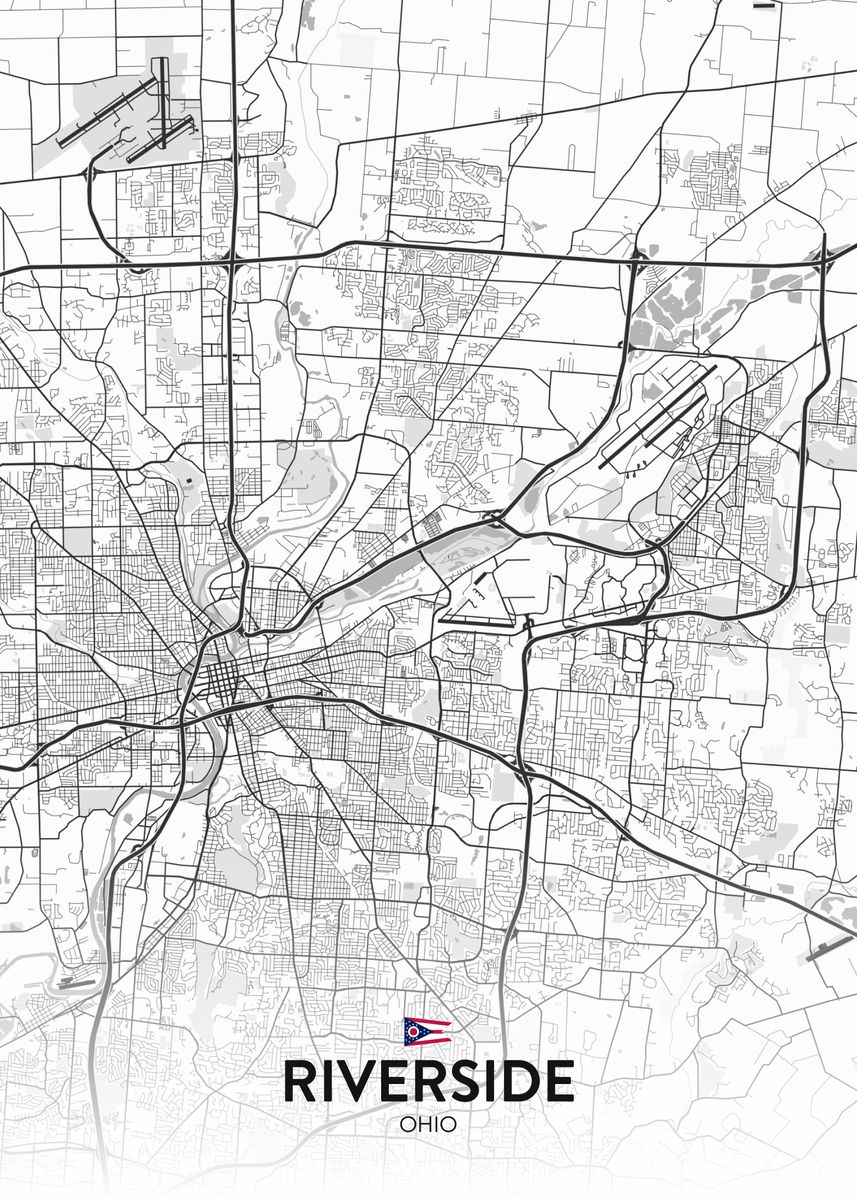 'Riverside OH' Poster by IMR Designs | Displate