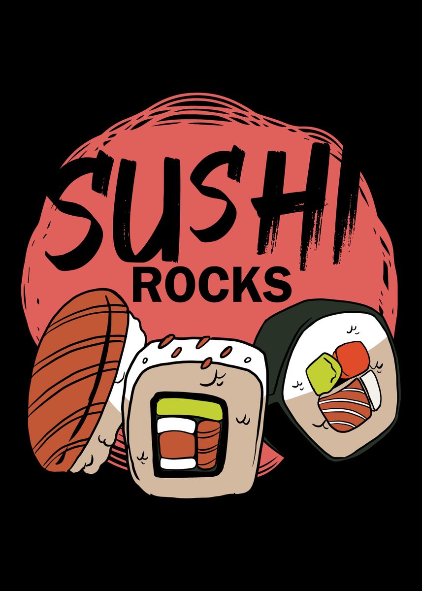 'Sushi' Poster by CrazySquirrel | Displate