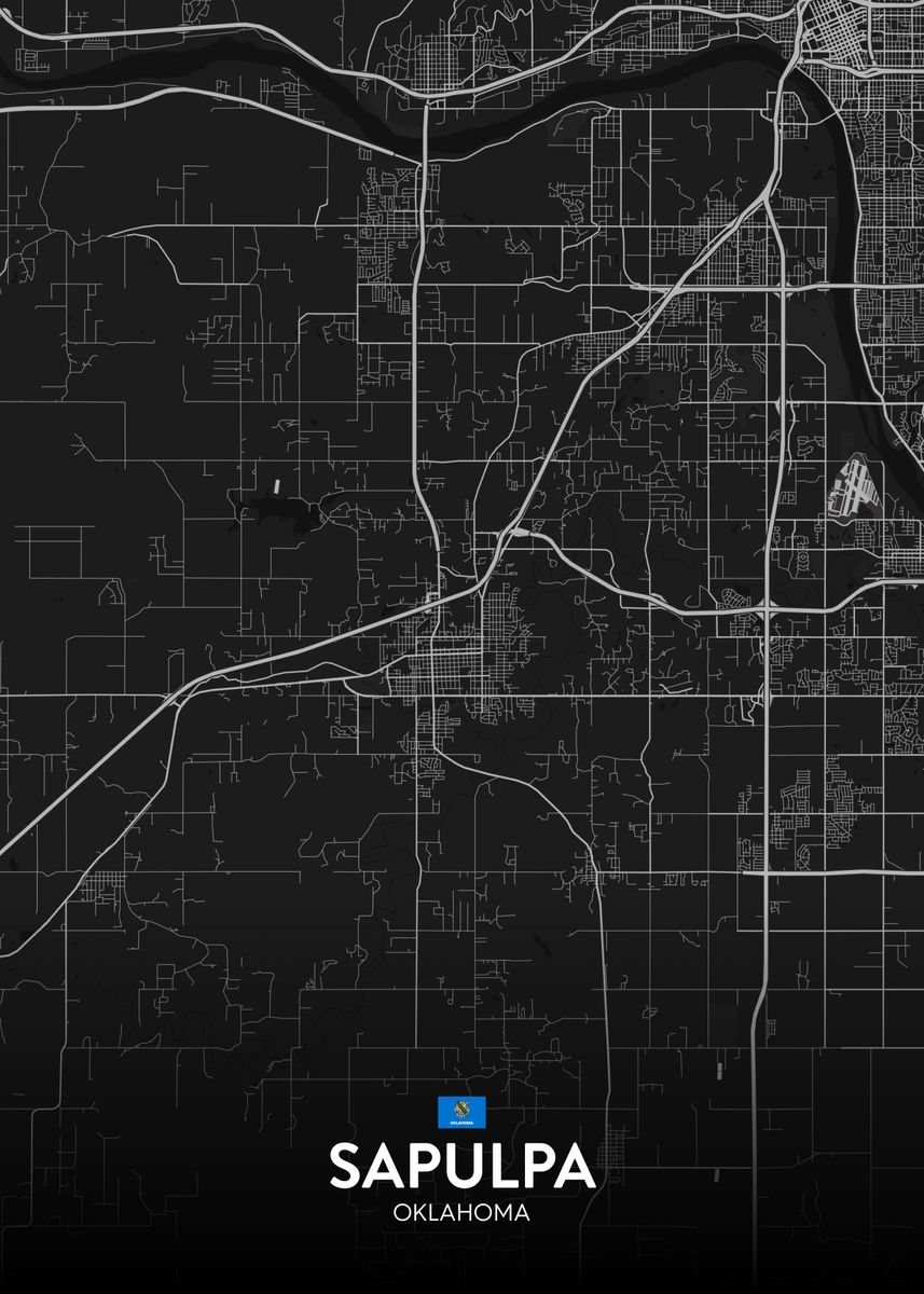 'Sapulpa OK' Poster, picture, metal print, paint by IMR Designs | Displate