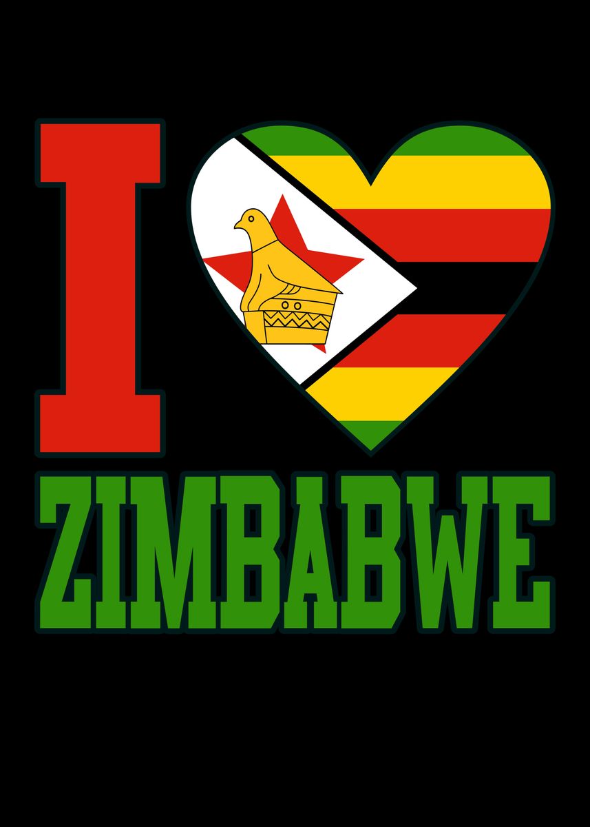 'Zimbabwe' Poster, picture, metal print, paint by Hexor | Displate
