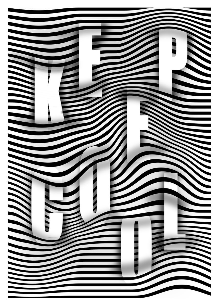 'Keep Cool' Poster, picture, metal print, paint by Base Mant | Displate