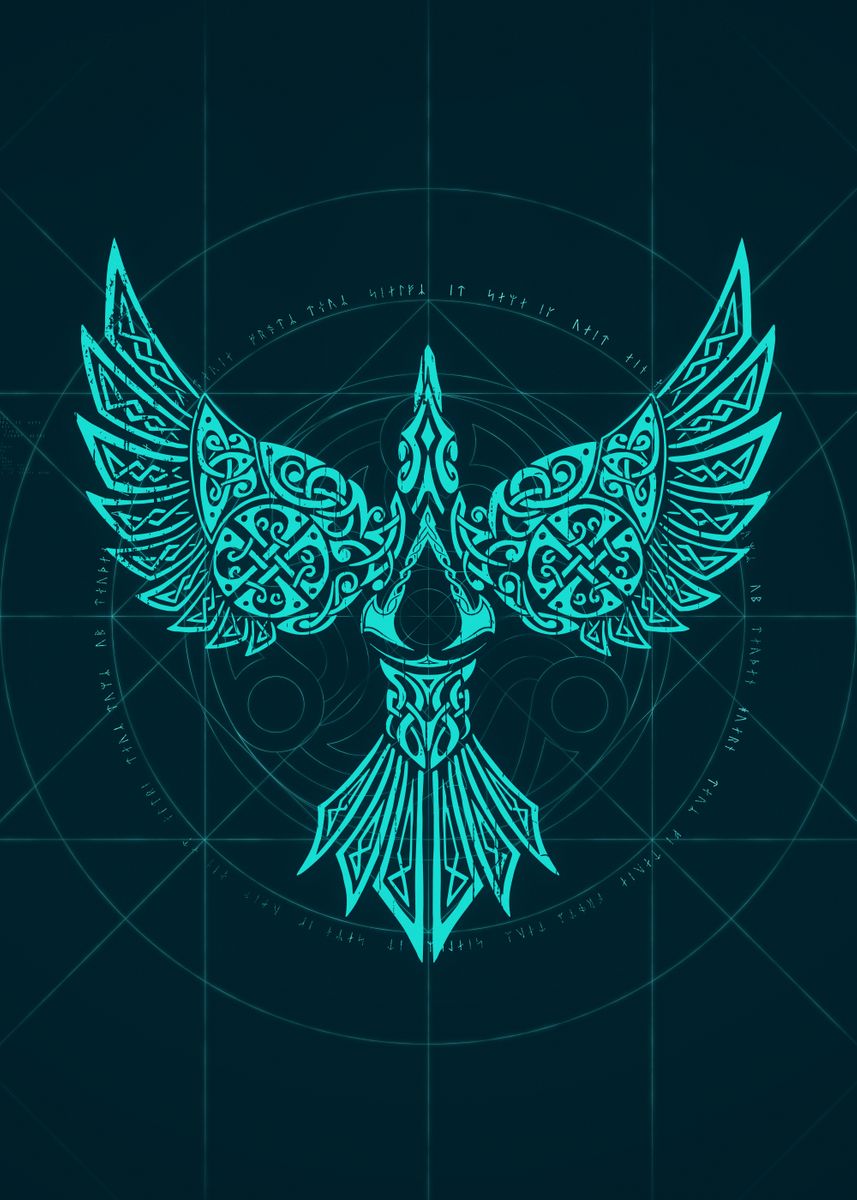 'Raven' Poster, picture, metal print, paint by Assassin's Creed | Displate