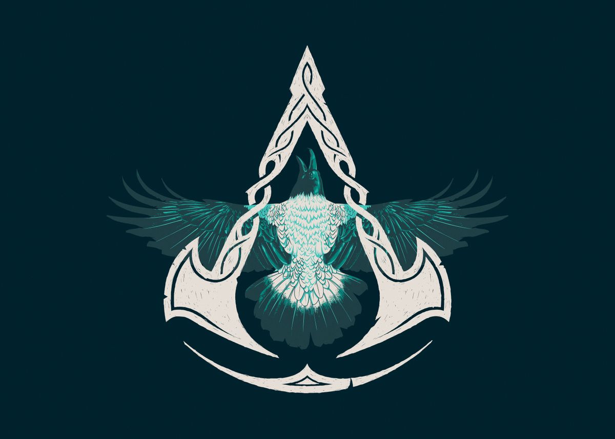 'Raven Logo' Poster by Assassin's Creed | Displate