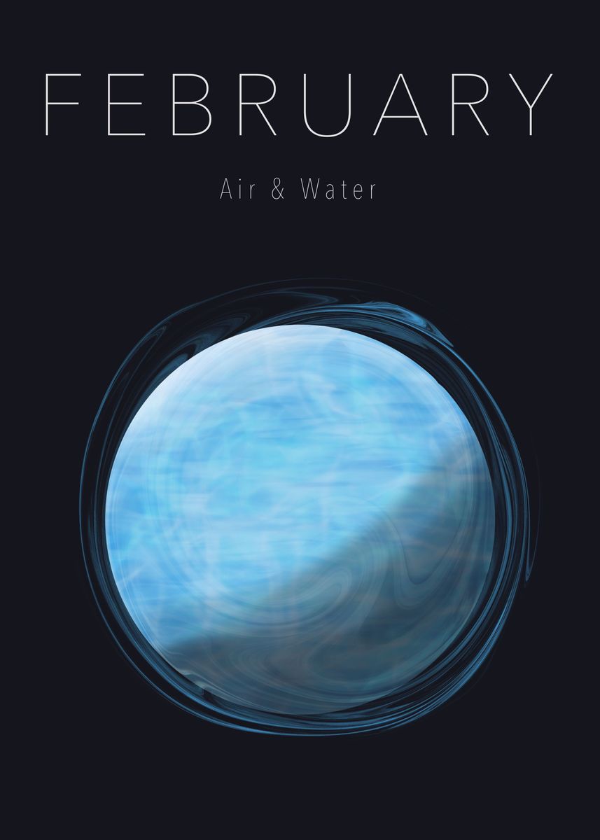 'Planet FEBRUARY' Poster by NDV | Displate