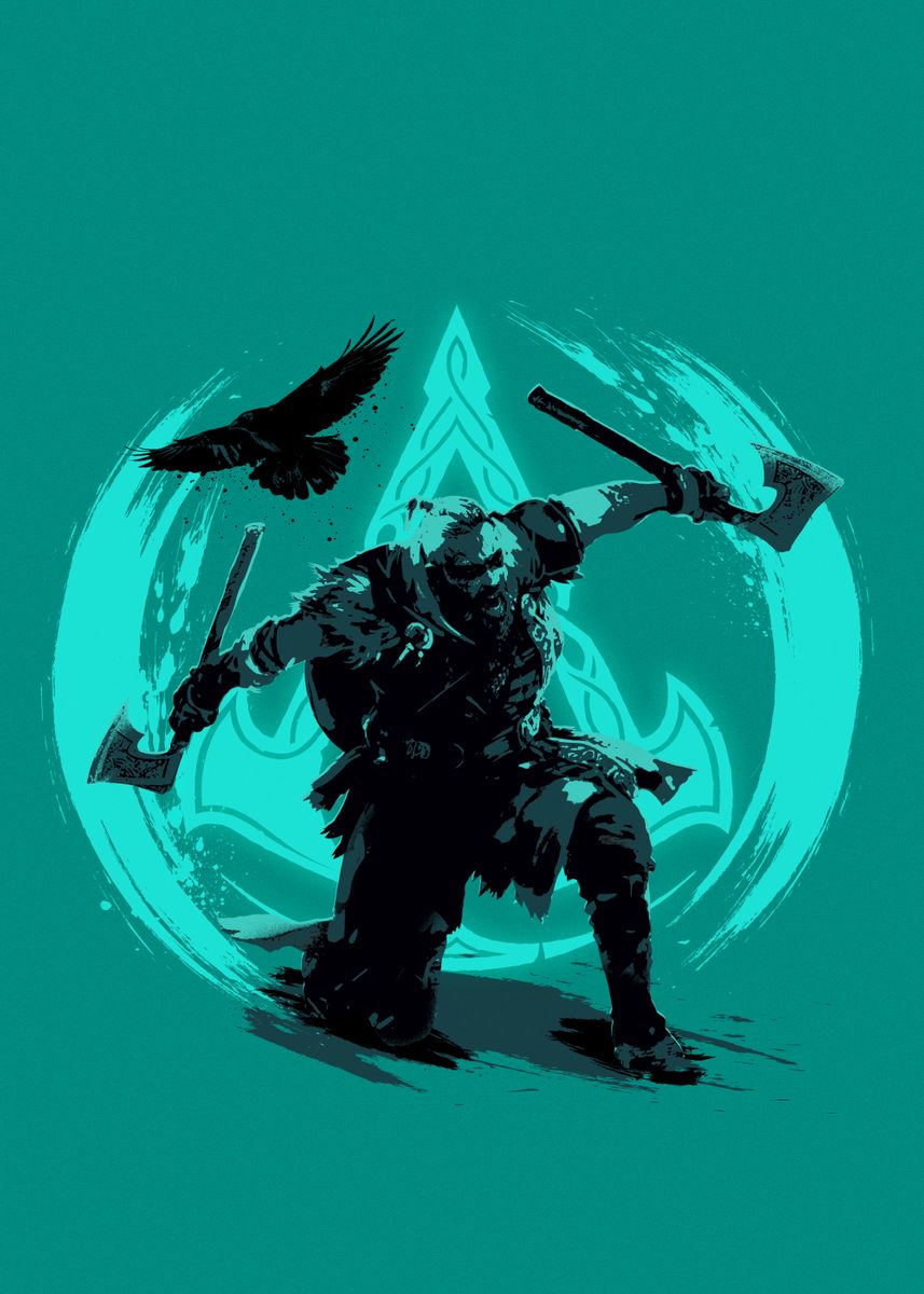 'Raven Viking' Poster, picture, metal print, paint by Assassin's Creed ...