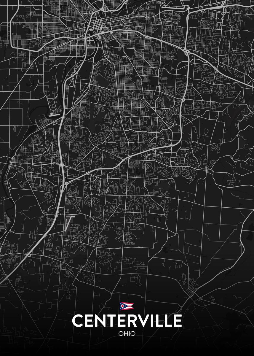 'Centerville OH' Poster, picture, metal print, paint by IMR Designs ...