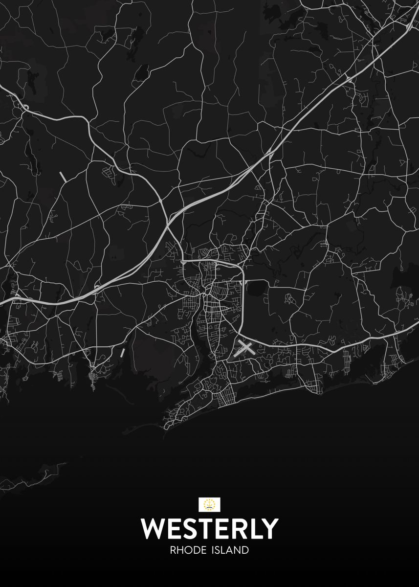 'Westerly RI' Poster, picture, metal print, paint by IMR Designs | Displate