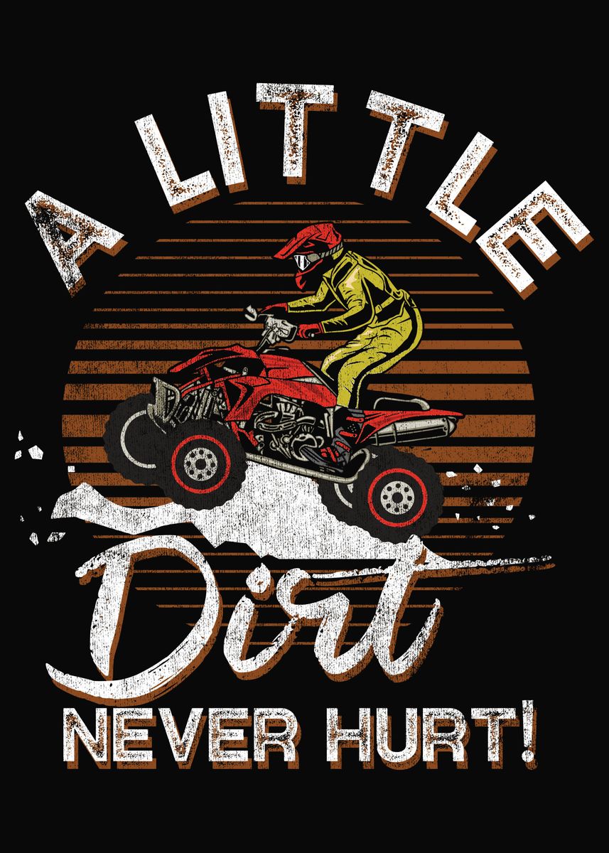 'Quad Bike ATV 4 Wheeler' Poster, picture, metal print, paint by ...