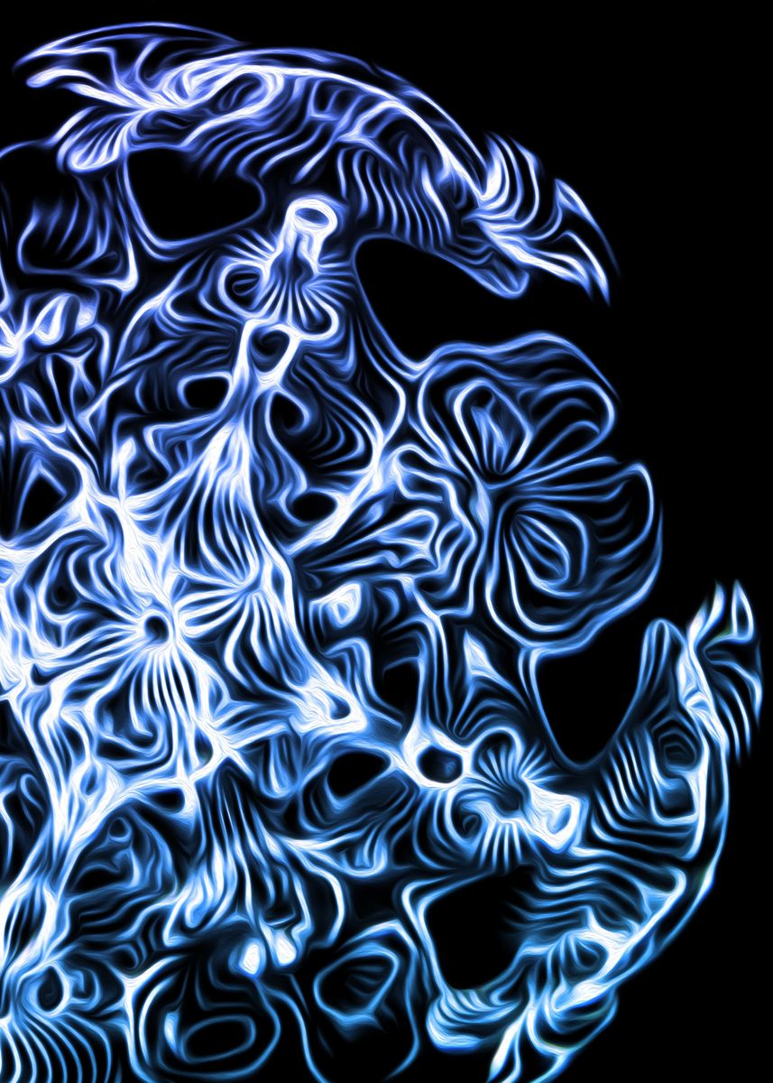 'Cymatics Visual Sound 33Hz' Poster, picture, metal print, paint by Jan ...