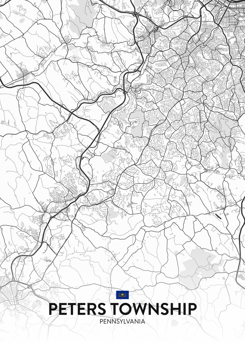 'Peters Township PA' Poster, picture, metal print, paint by IMR Designs ...