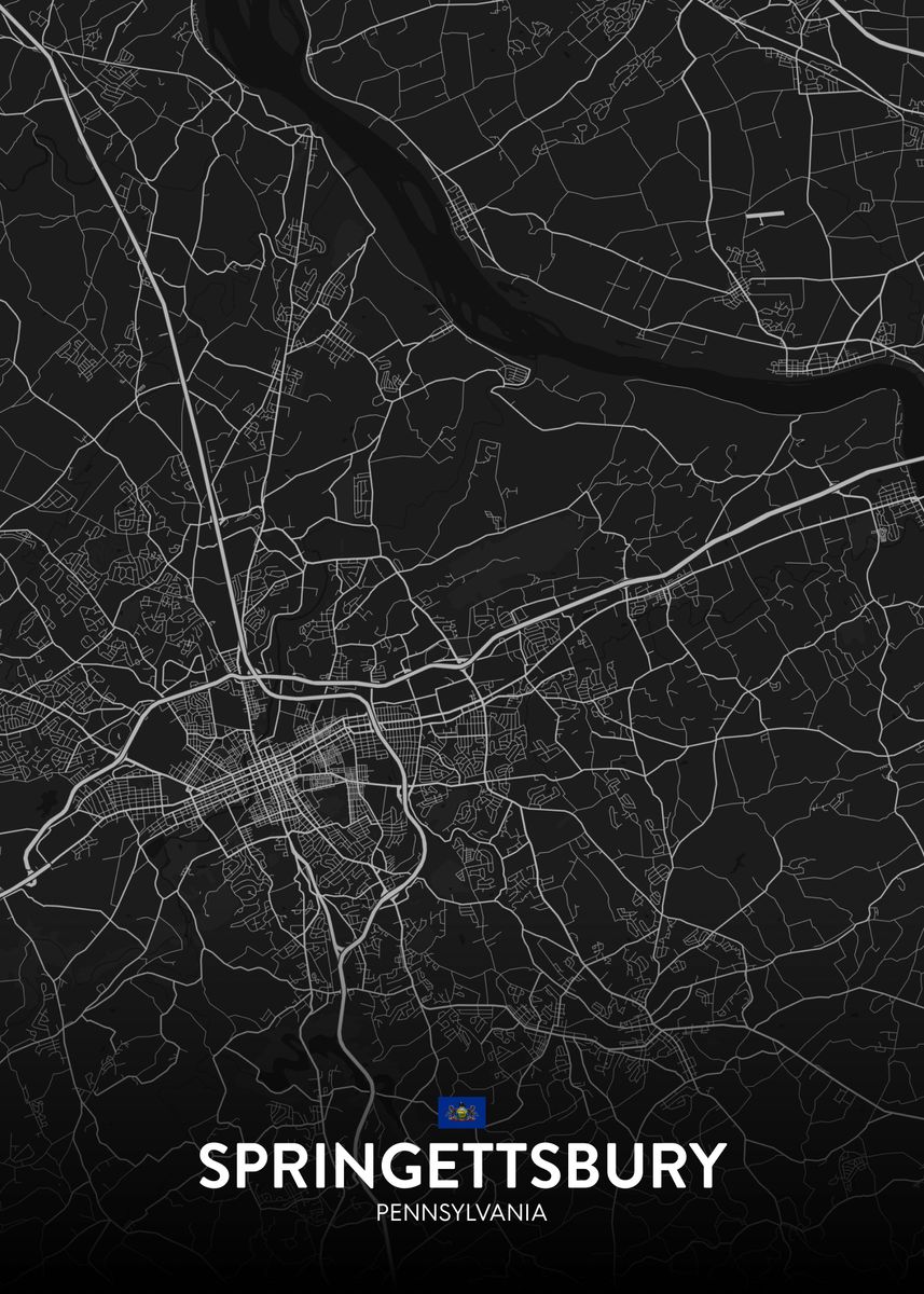 'Springettsbury PA' Poster by IMR Designs | Displate