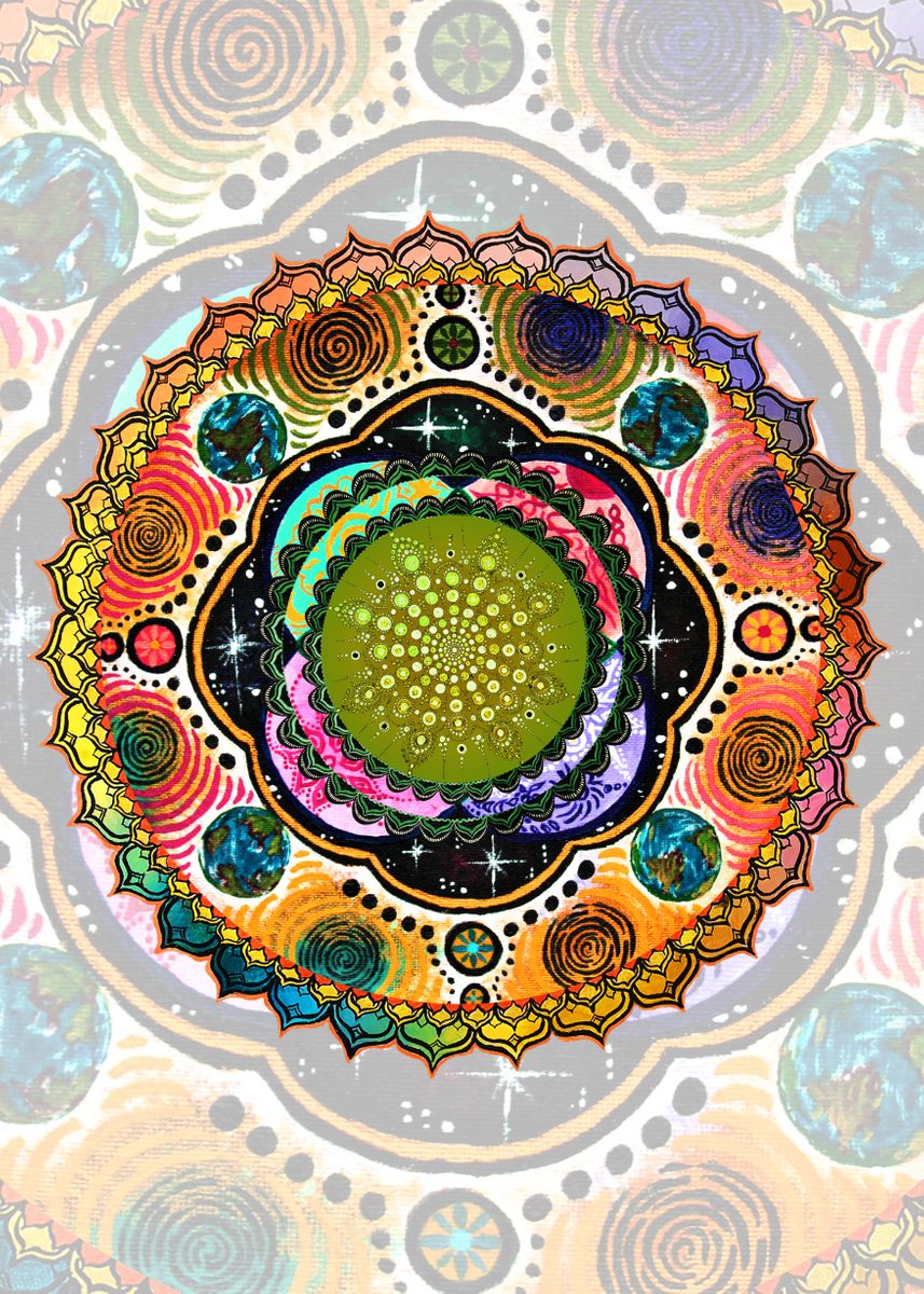 'Multiverse Mandala' Poster, picture, metal print, paint by Mandala ...