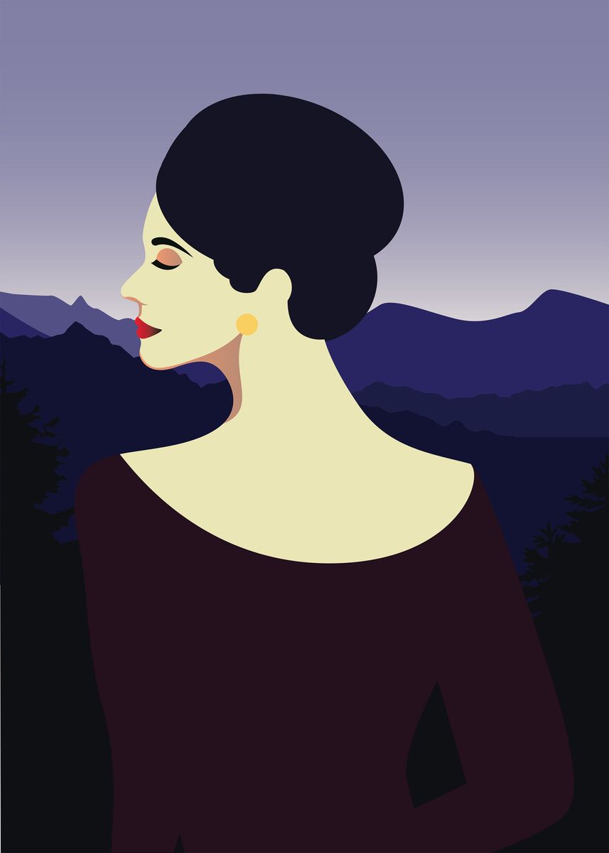 'Retro Woman Art 2' Poster, picture, metal print, paint by Good Vibes ...