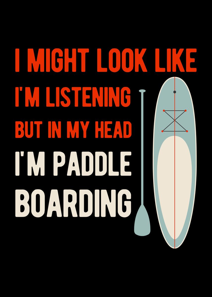 'Funny Paddleboarding' Poster by Visualz | Displate
