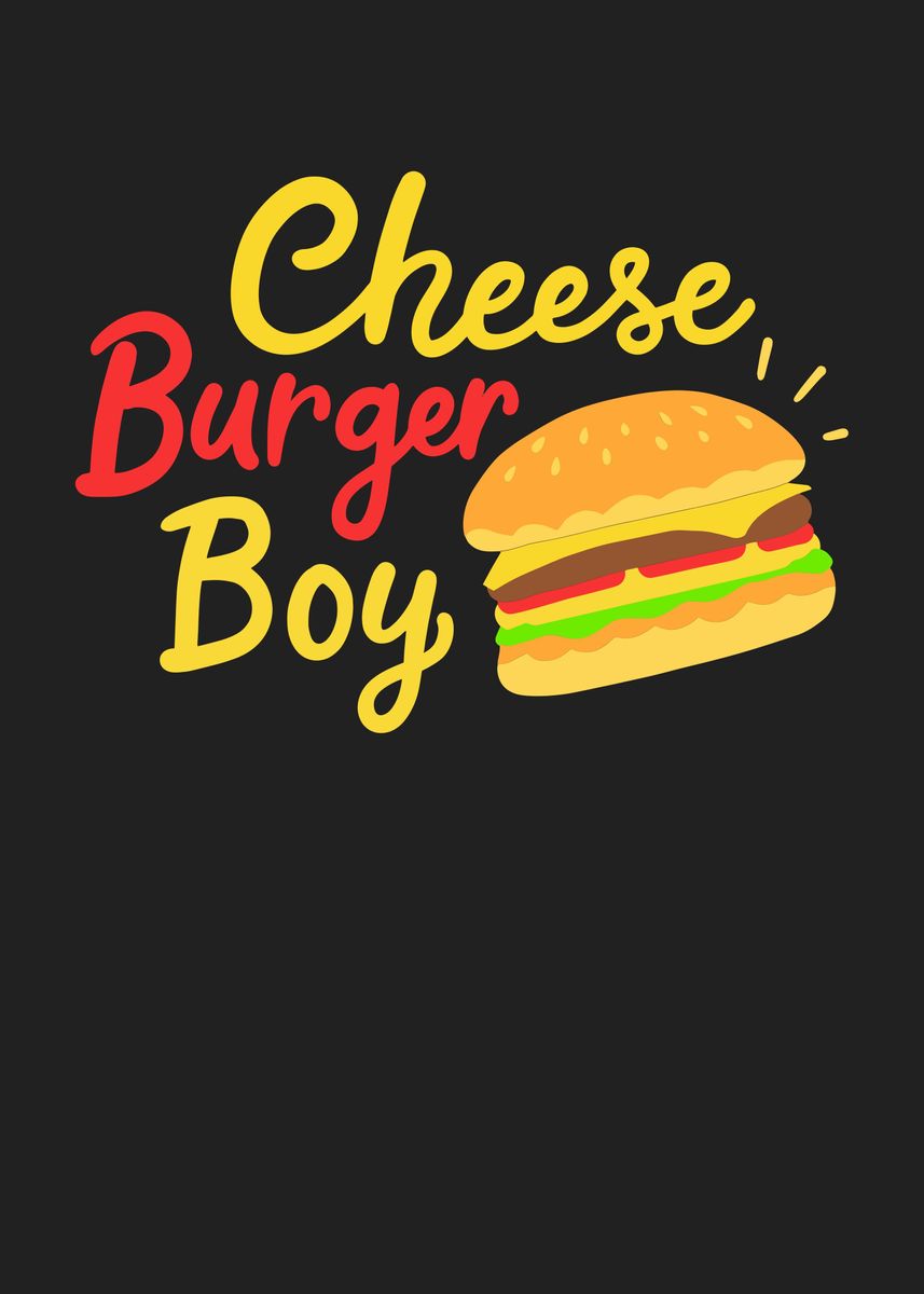 'Cheeseburger Boy' Poster by maxdesign | Displate
