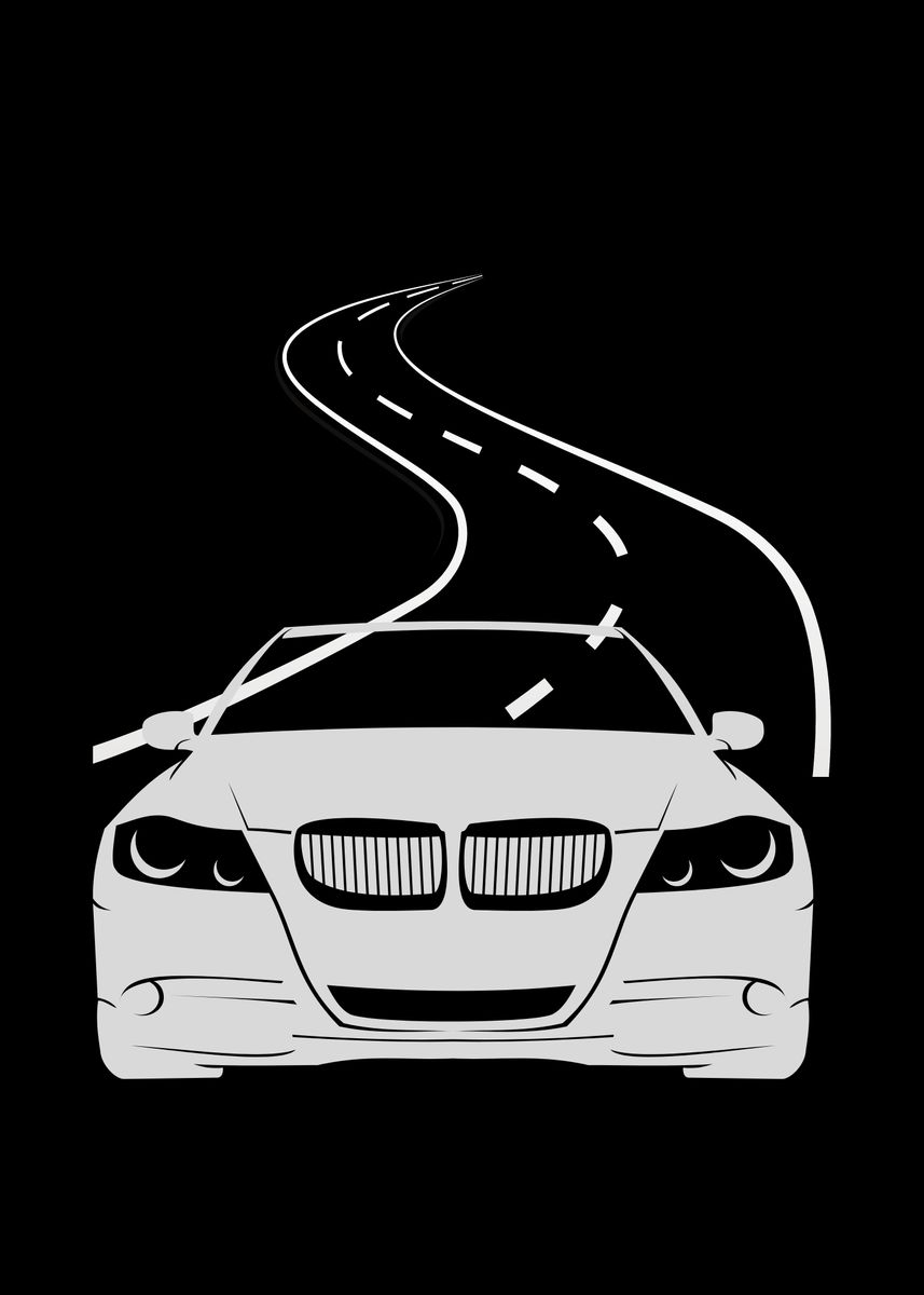 'Minimalist Car Decor 2' Poster, picture, metal print, paint by Oizy ...