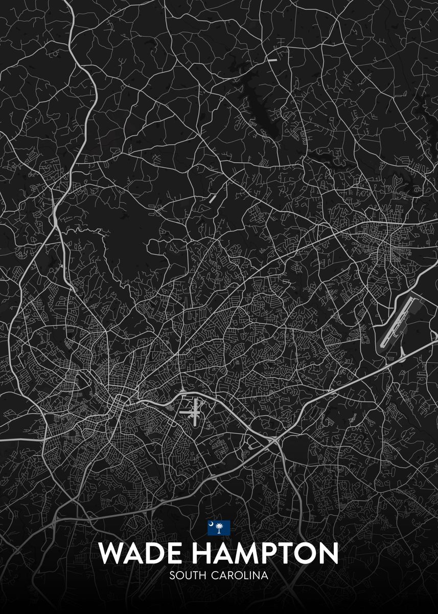 'Wade Hampton SC' Poster, picture, metal print, paint by IMR Designs ...