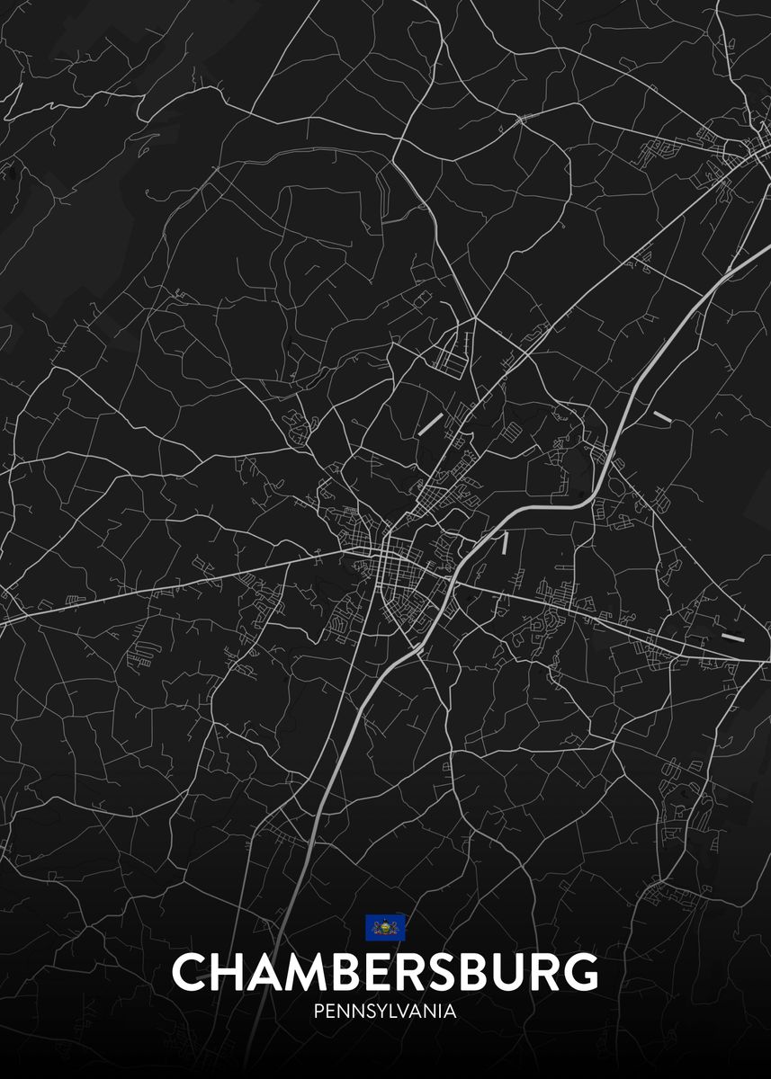 'Chambersburg PA' Poster by IMR Designs | Displate