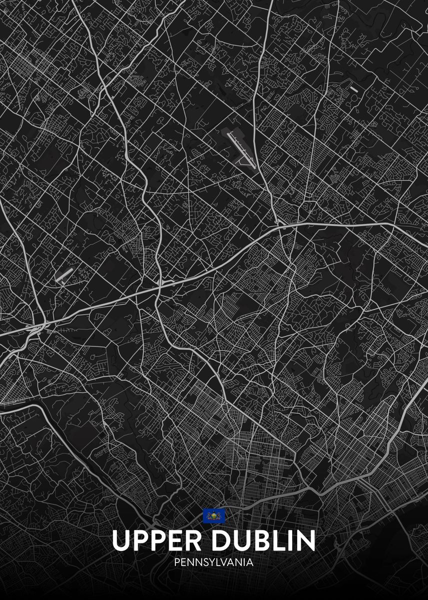 'Upper Dublin PA' Poster, picture, metal print, paint by IMR Designs ...