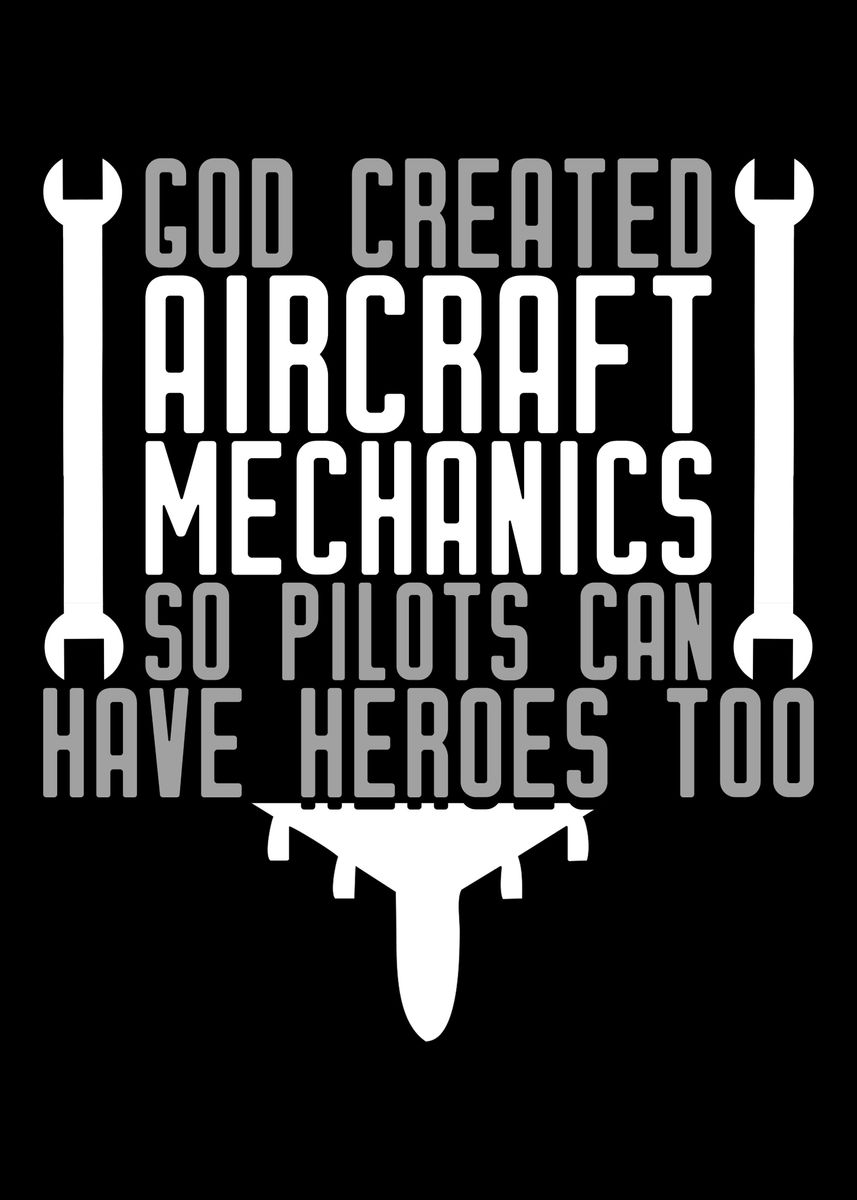 'Aircraft Mechanic' Poster, picture, metal print, paint by ...