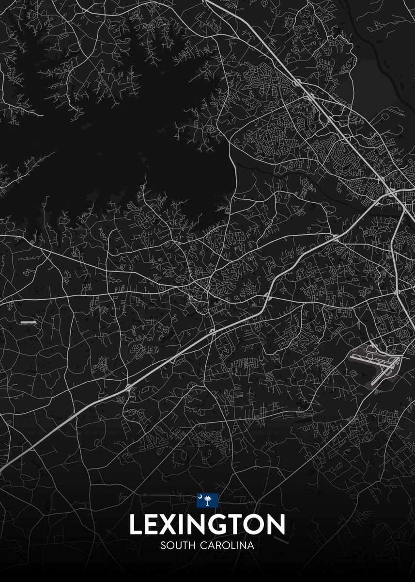 'Lexington SC' Poster, picture, metal print, paint by IMR Designs ...