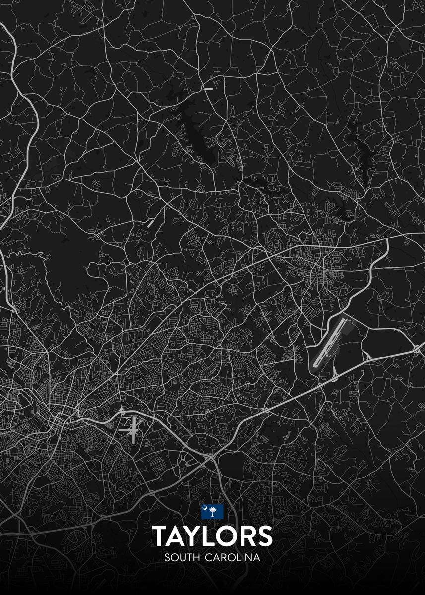 'Taylors SC' Poster, picture, metal print, paint by IMR Designs | Displate