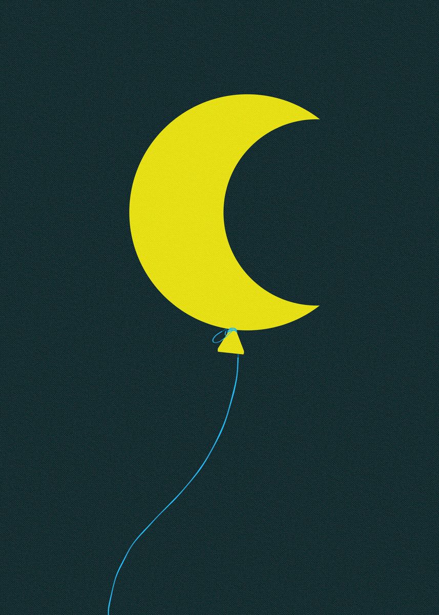 'Half Moon' Poster by Abu Abu | Displate