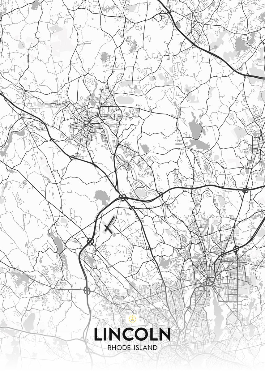 'Lincoln RI' Poster, picture, metal print, paint by IMR Designs | Displate