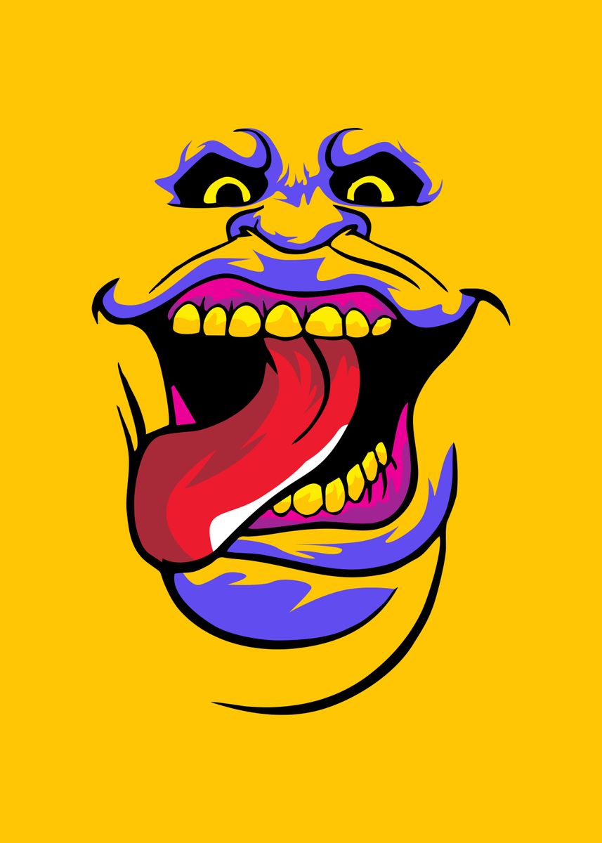 'Grim Smile' Poster, picture, metal print, paint by Design Droplet ...