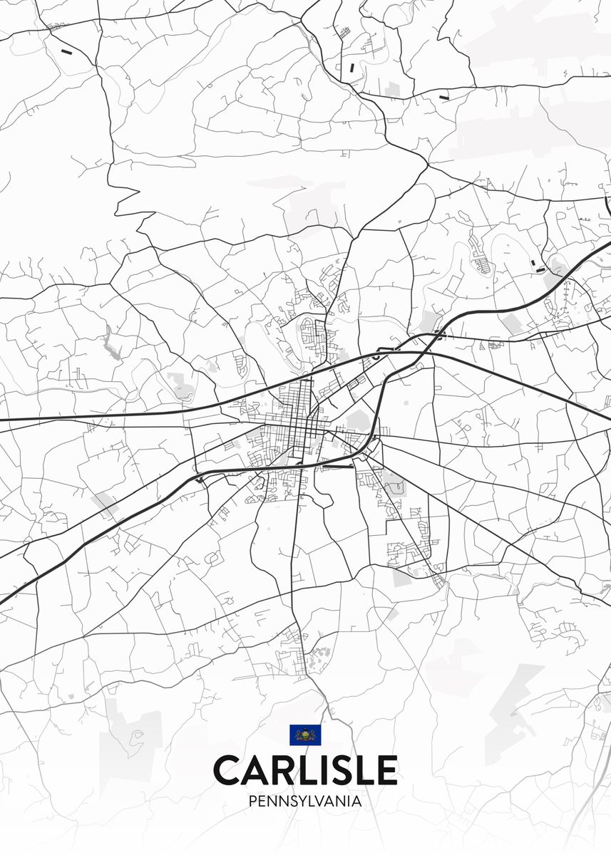 'Carlisle PA' Poster, picture, metal print, paint by IMR Designs | Displate