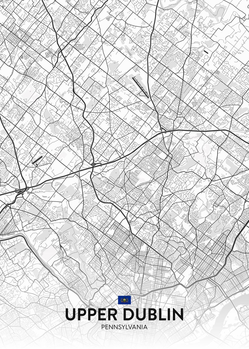 'Upper Dublin PA' Poster by IMR Designs | Displate