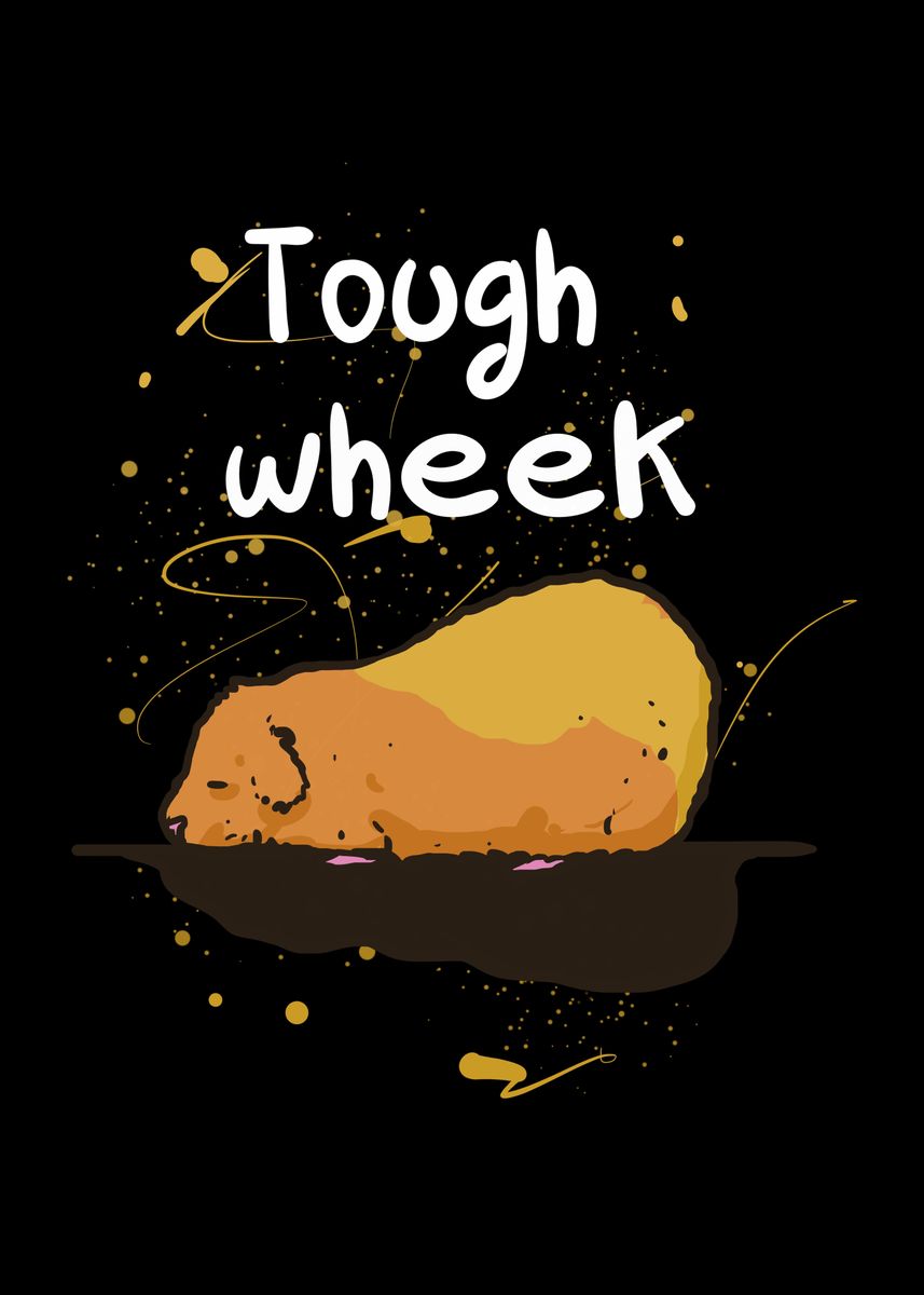 'Tough week guinea pig' Poster, picture, metal print, paint by Lukes ...
