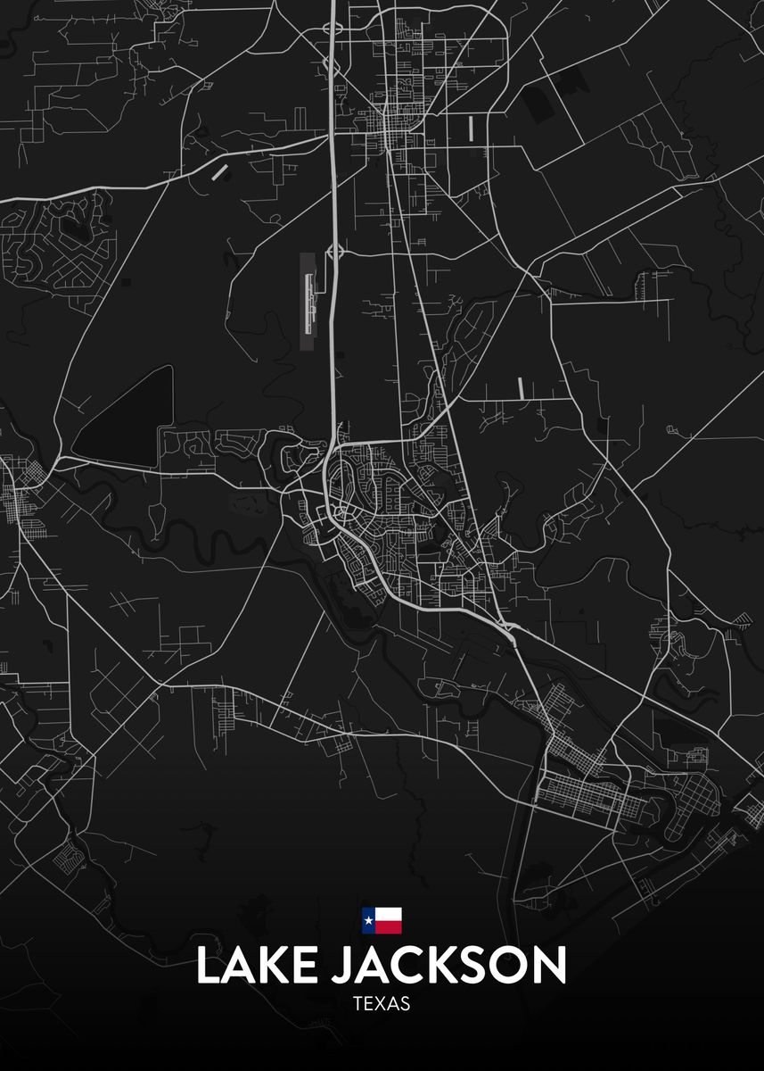 'Lake Jackson TX' Poster, picture, metal print, paint by IMR Designs ...