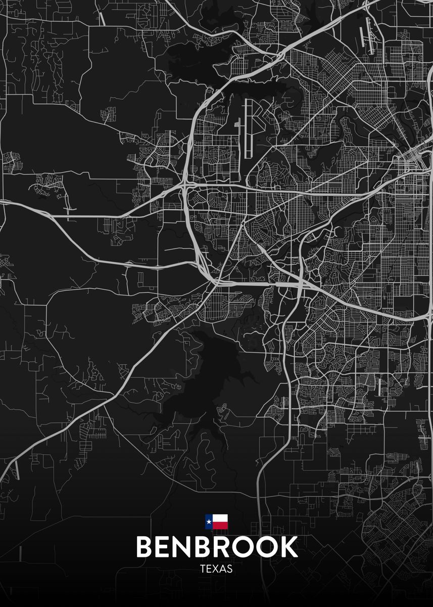 'Benbrook TX' Poster by IMR Designs | Displate
