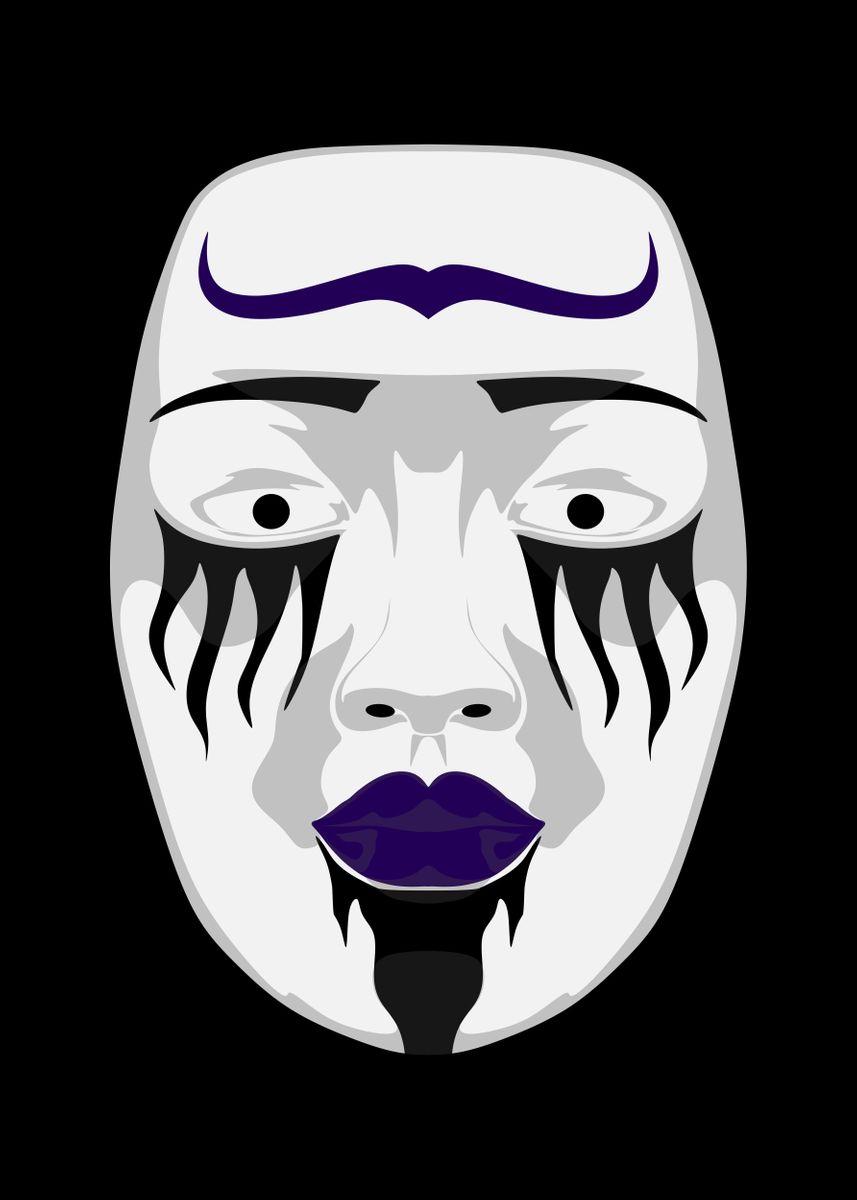 'Kabuki Mask 32' Poster by Josh B | Displate