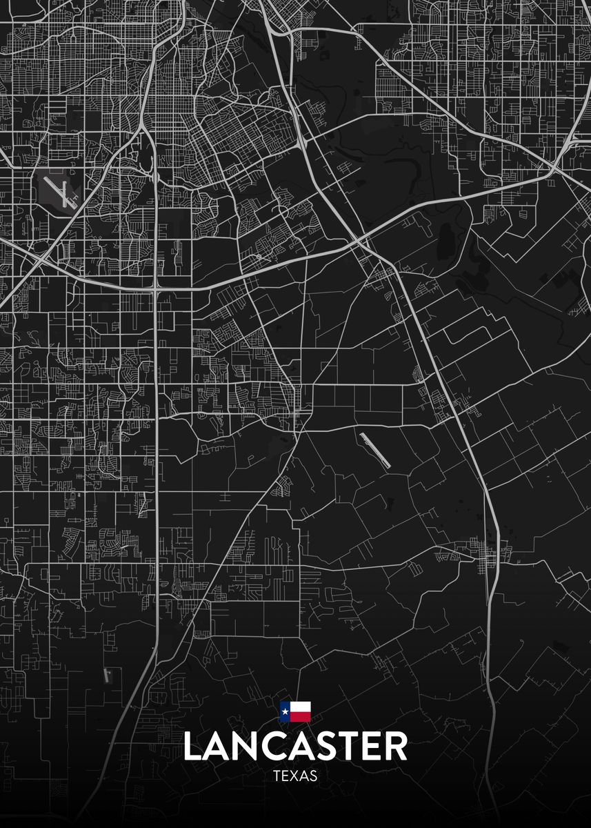 'Lancaster TX' Poster, picture, metal print, paint by IMR Designs ...