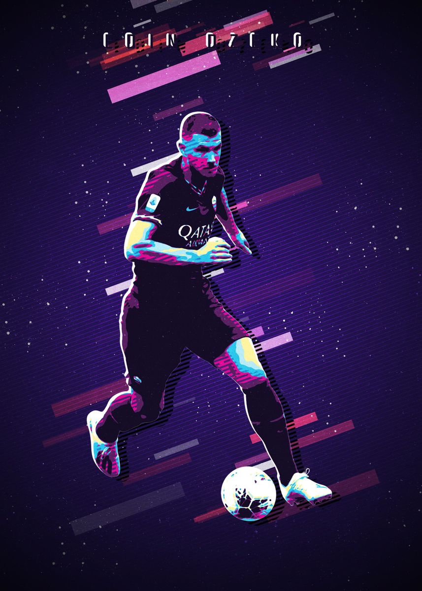 'Edin Dzeko Football' Poster, picture, metal print, paint by Pro Elise ...