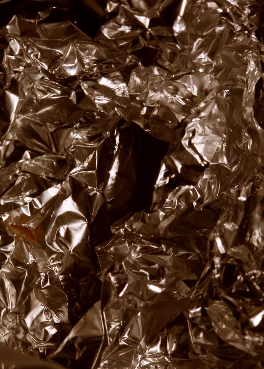 'Aluminum folie background' Poster, picture, metal print, paint by ...