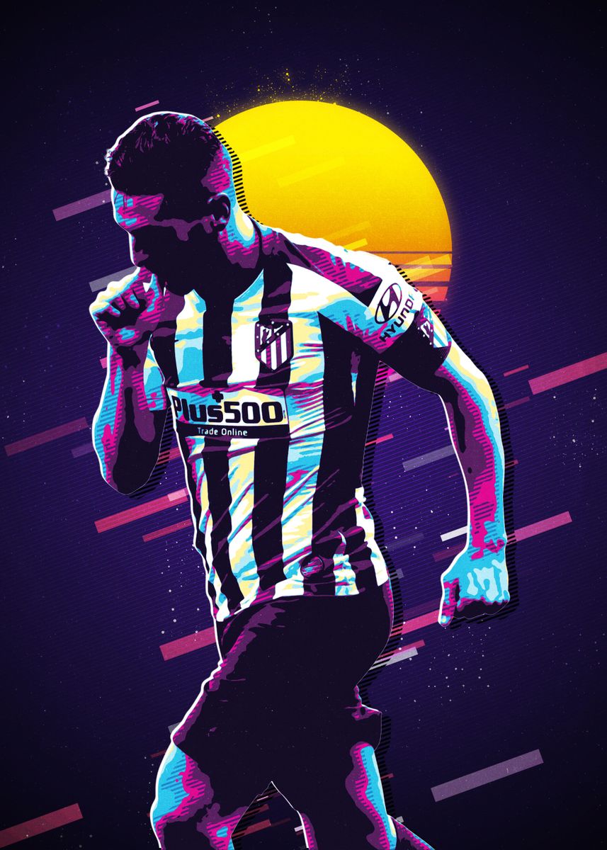 'Koke Football' Poster, picture, metal print, paint by Elysia | Displate