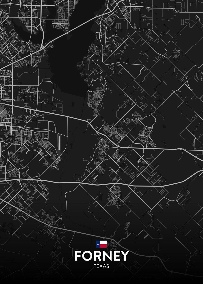 'Forney TX' Poster, picture, metal print, paint by IMR Designs | Displate