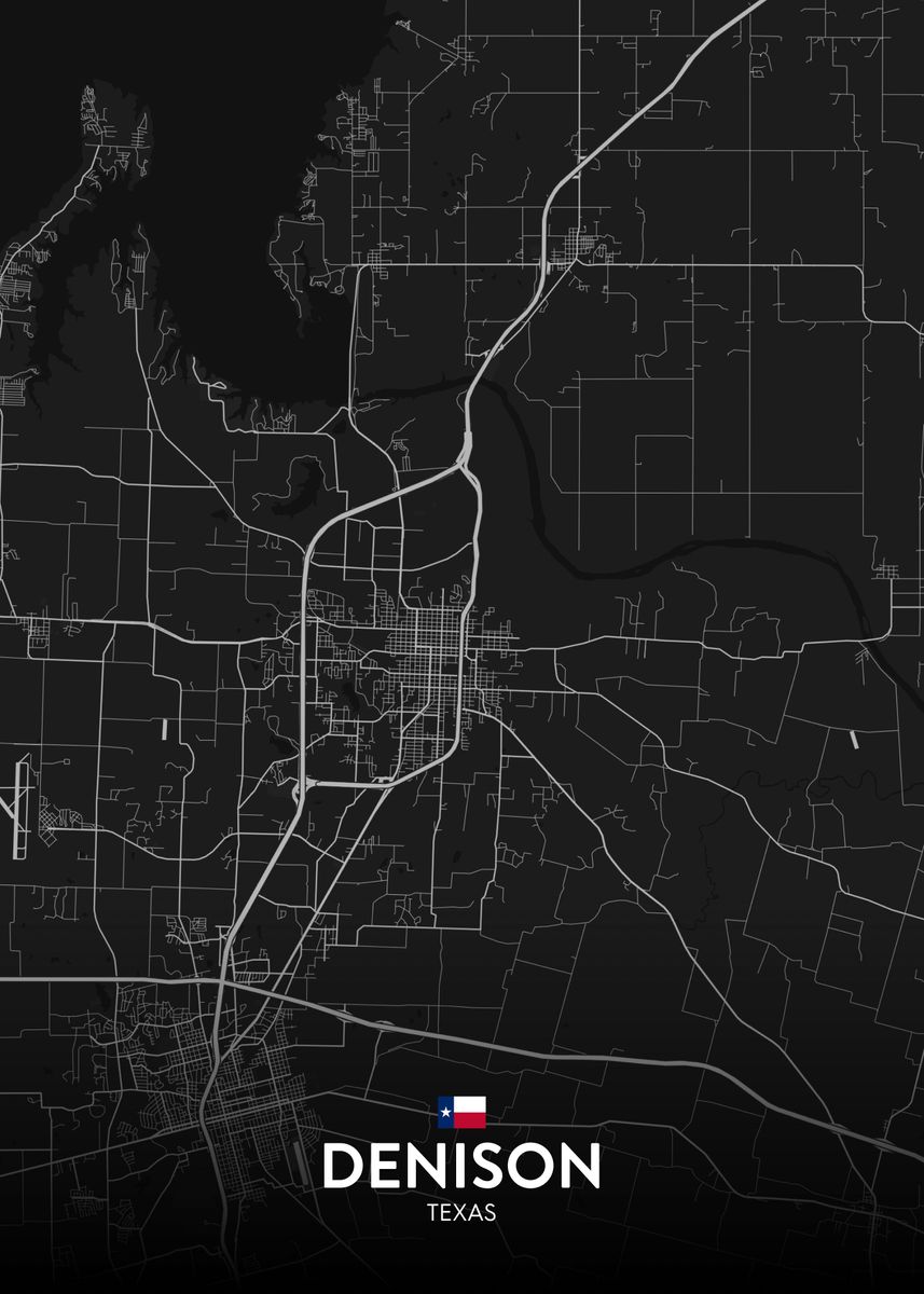 'Denison TX' Poster by IMR Designs | Displate