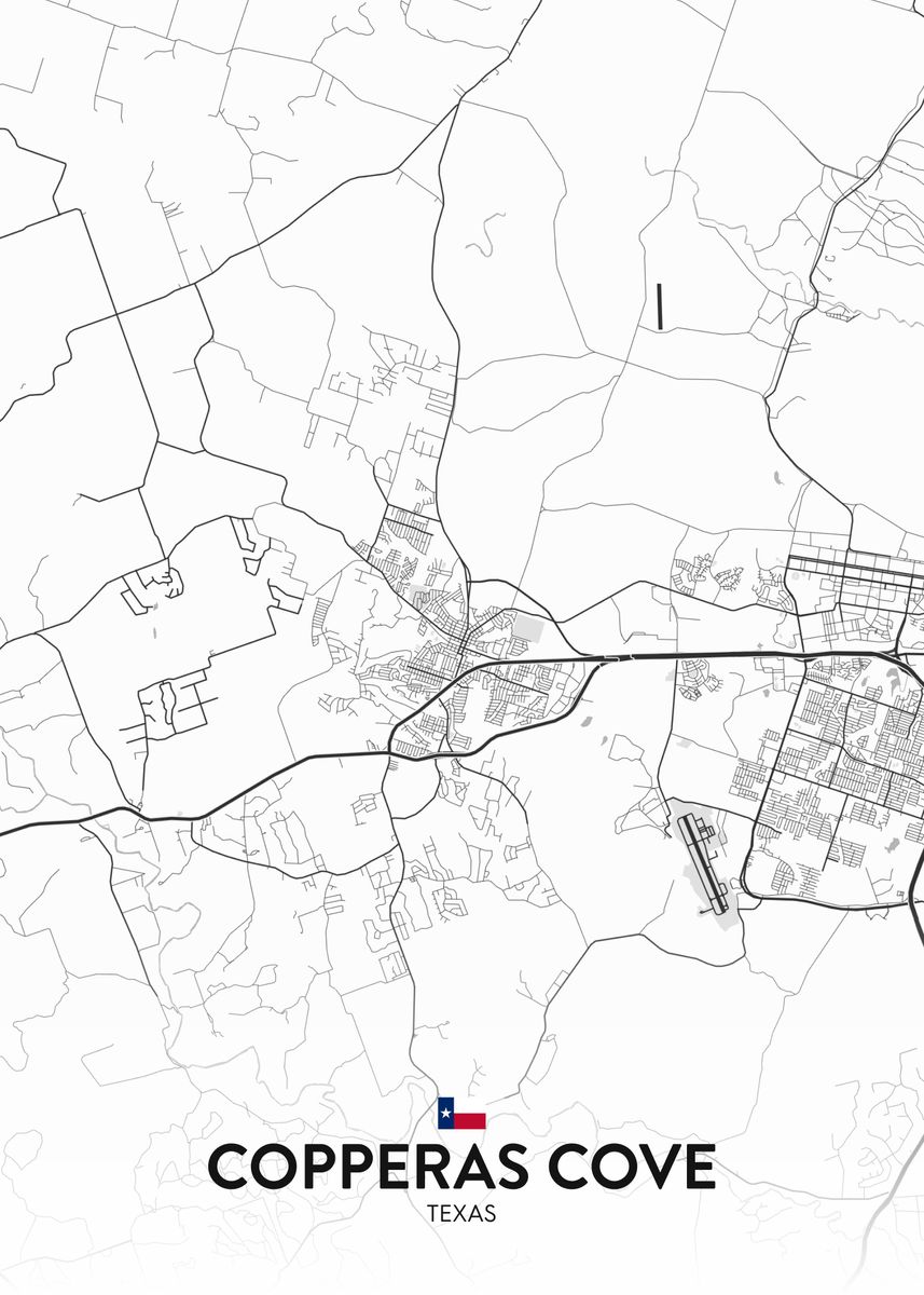 'Copperas Cove TX' Poster, picture, metal print, paint by IMR Designs ...