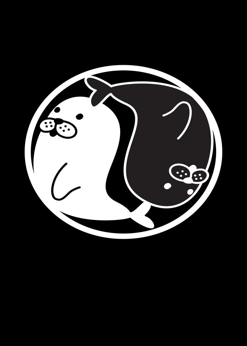 'Seal Robe Sea Lion Seal' Poster, picture, metal print, paint by Mooon ...